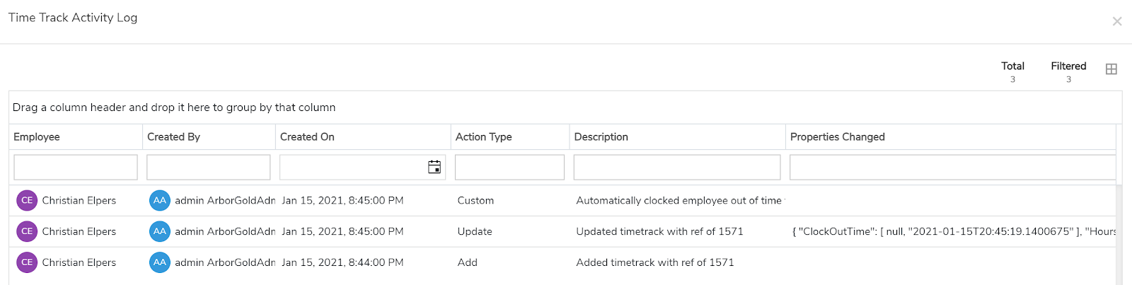 Time Tracking Enhancements